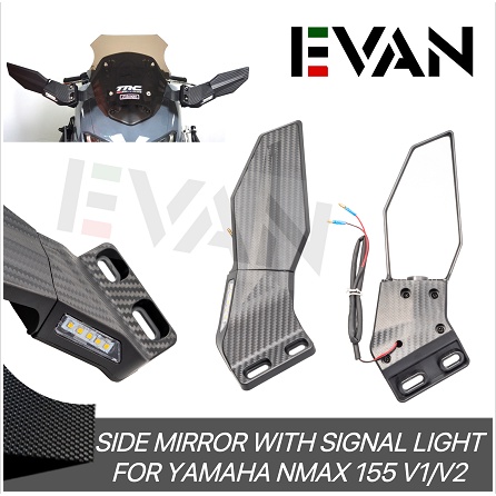 Side Mirror With Signal Light for Nmax v1/v2 Modified Made in Thailand ...