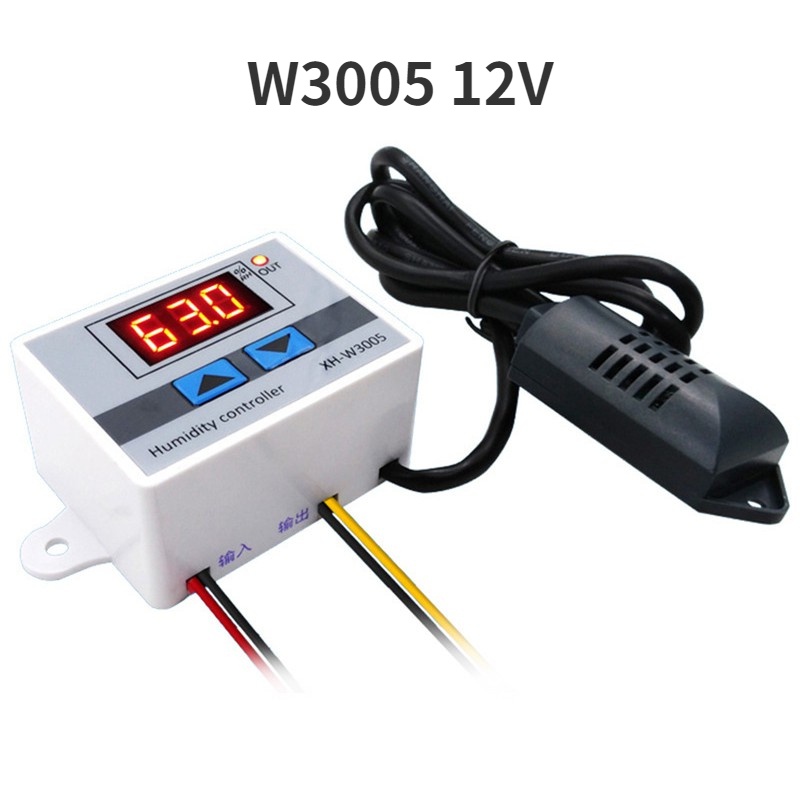 Digital Humidity Controller XH-W3005 12V 24V 220V Humidistat Hygrometer ...