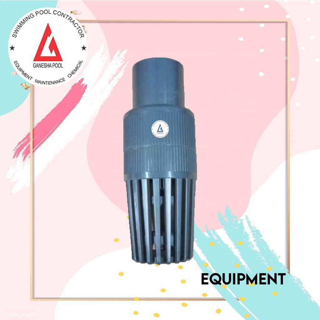 Foot Valve 1,5 in Swimming Pool | Check Valve for Overflow Pool Storage ...