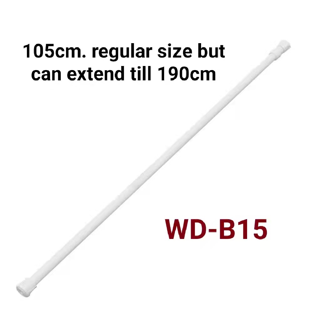 Extendable Curtain Rod Shower Curtain Rod Adjustable Rod | Shopee ...