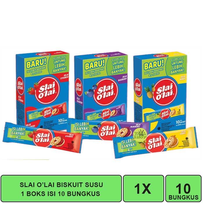 Vshop. Slai OLAI BISCUITS 1 BOX CONTAINS 10 PACKS | Shopee Philippines