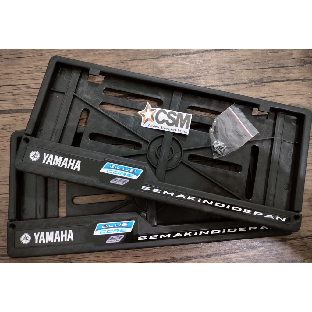 Original Yamaha Blue Core Motorcycle Number Plate Holder Cover Nmax ...