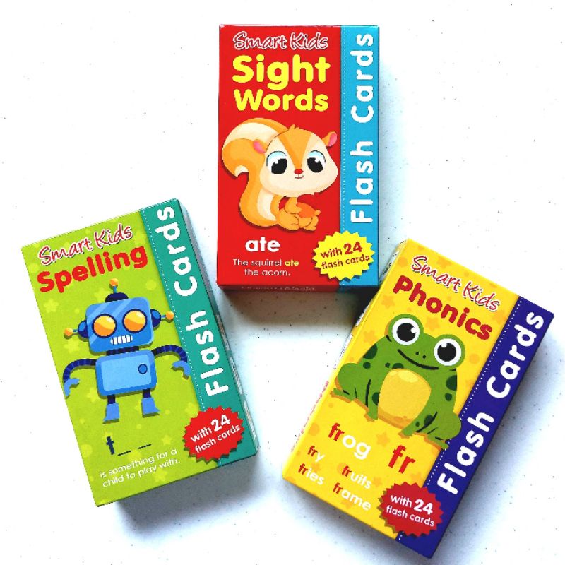 Smart Kids Flash Cards Picture Cards - Phonics ☆ Sight Words ☆ Spelling ...
