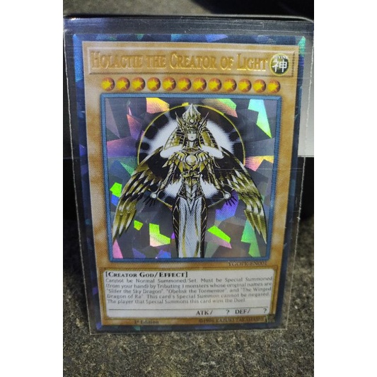Yugioh Holactie The Creator of Light 1st Edition Collector's Rare 3D ...