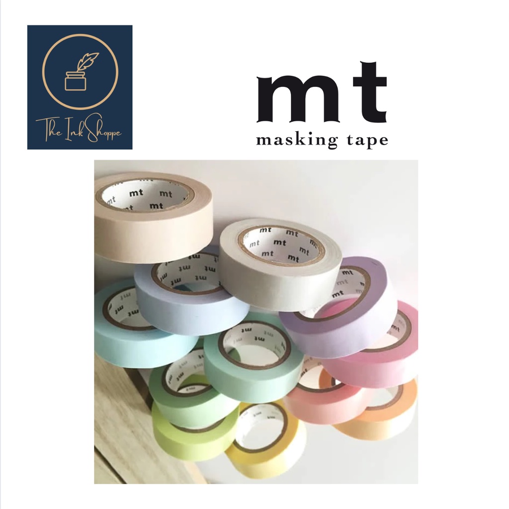 MT BASIC Washi Tape PASTEL Colors - FULL ROLL | Shopee Philippines
