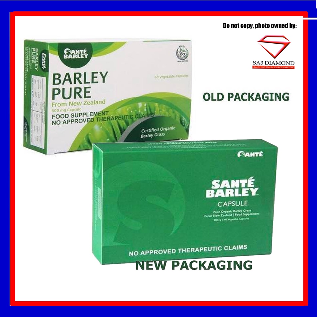 Sante Barley Pure New Zealand (500mg/60 Capsules) | Shopee Philippines