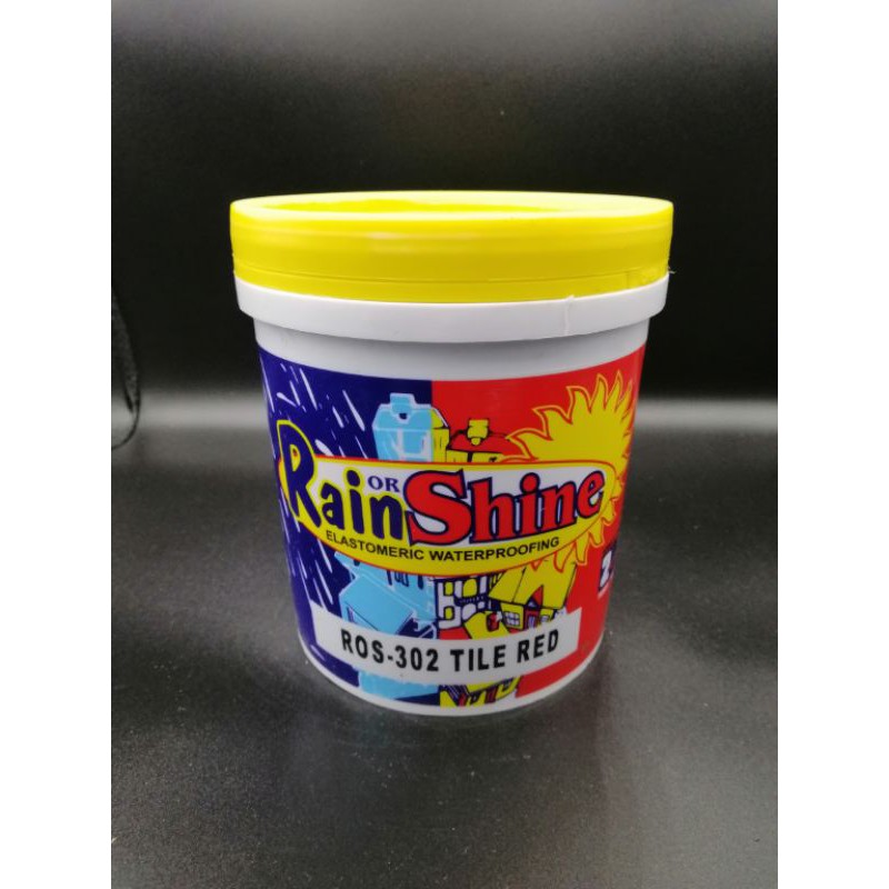 Rain or Shine ROS-302 Tile Red 4Liters/ 1Gallon | Shopee Philippines