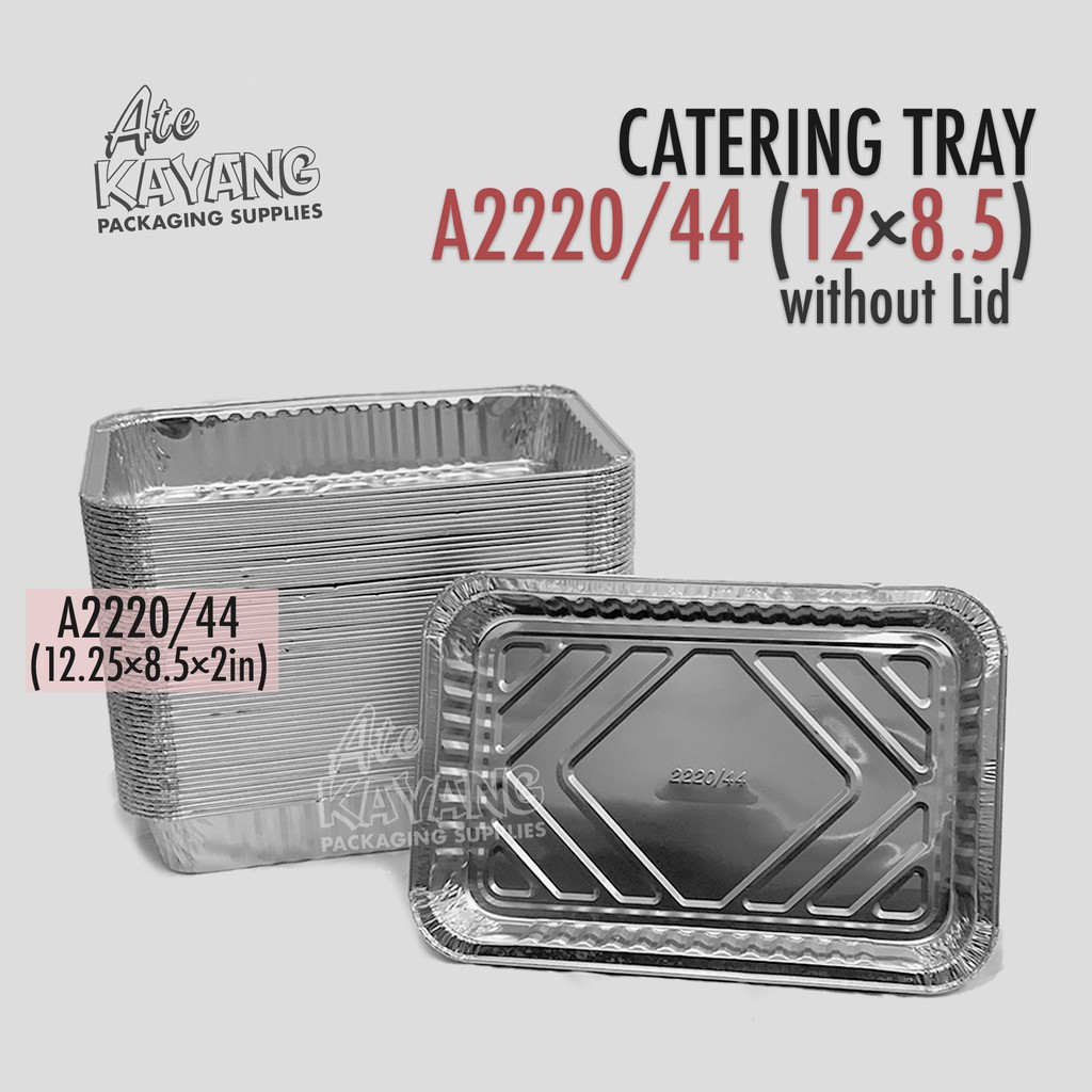 Aluminum tray with Lid [SET!] Catering tray, Pans | Shopee Philippines