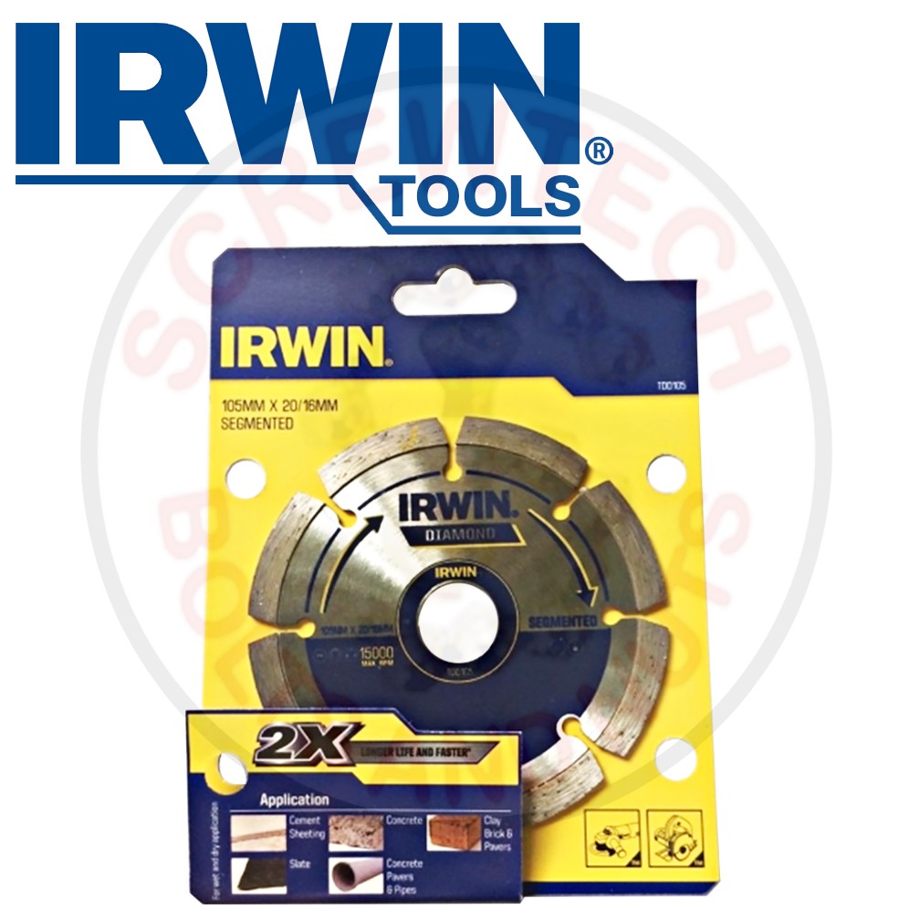 IRWIN DIAMOND CUTTING BLADE SEGMENTED 4'' | Shopee Philippines