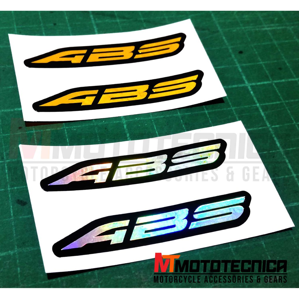 NMAX AEROX MOTORCYCLE / SCOOTER ABS LOGO STICKER 2PCS | Shopee Philippines