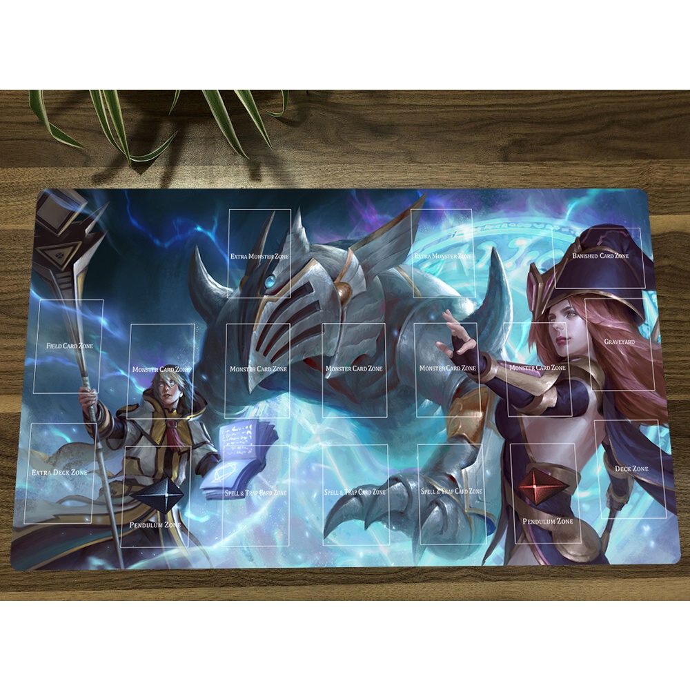 YuGiOh Aleister The Invoker Dark Magician Girl TCG Mat Trading Card ...