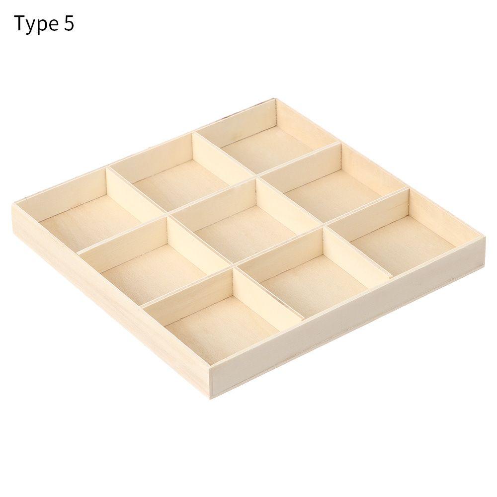 LET Storage Wooden Box Gift Jewelry Display Pallet Divided Drawer ...