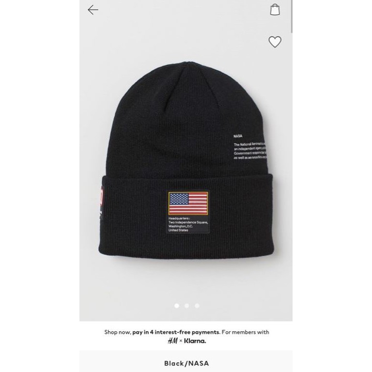 Warm knitted BERNIE HM NASA HAT (FOR CHILDREN FROM 6 YEARS OLD ...