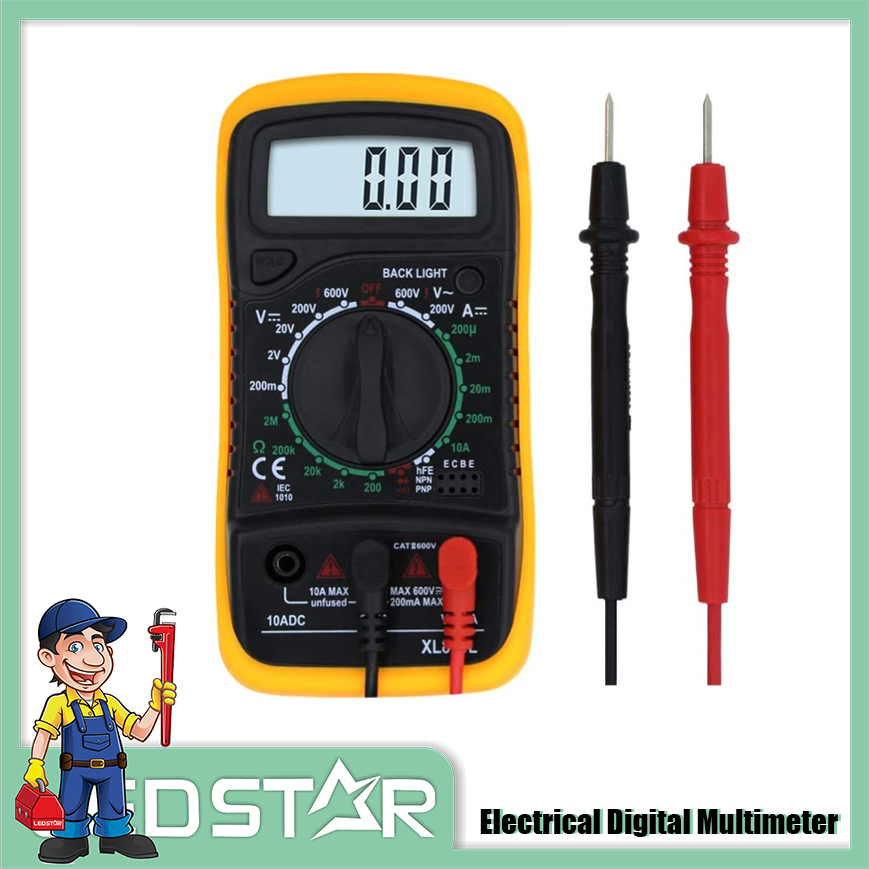 Original LCD Digital Multi Tester Multimeter Electrical Tester ...