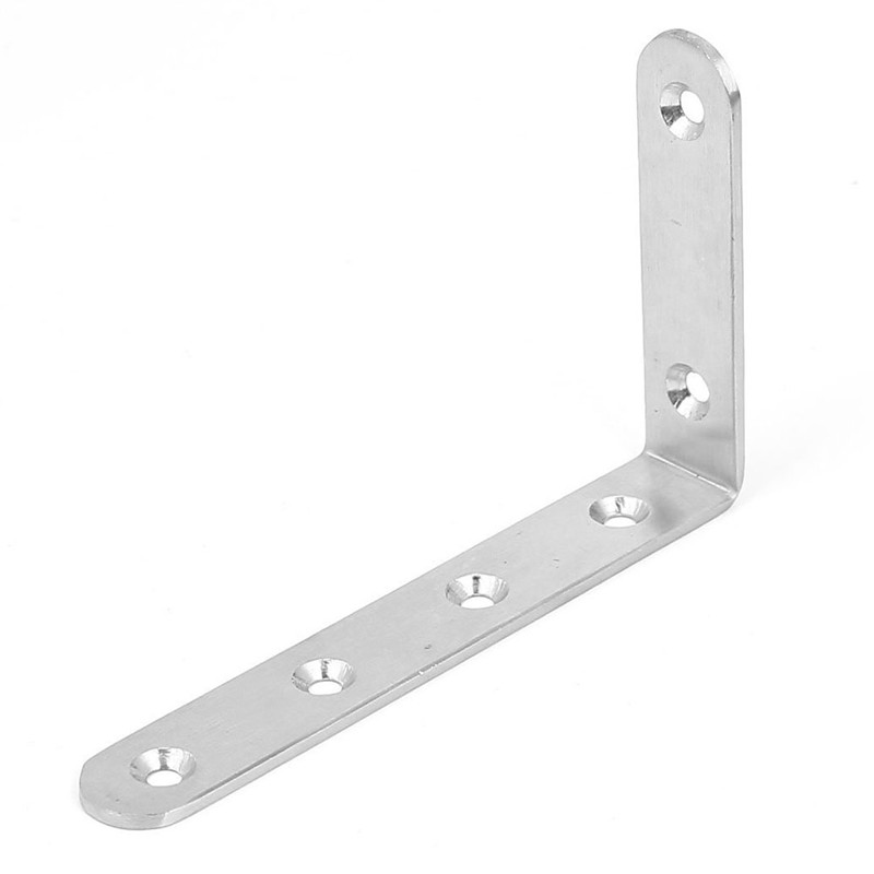 125x75mm L Shape Stainless Steel Shelf Corner Brace Angle Bracket ...