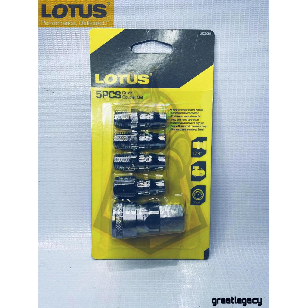 Lotus Quick Coupler Set 5pc LQC505B COD | Shopee Philippines