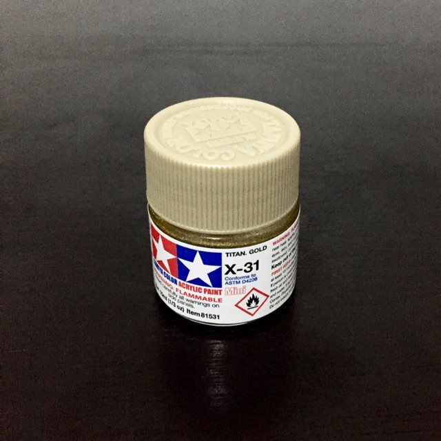 Tamiya: X-31 Titanium Gold Hobby Gloss Paint 10ml | Shopee Philippines