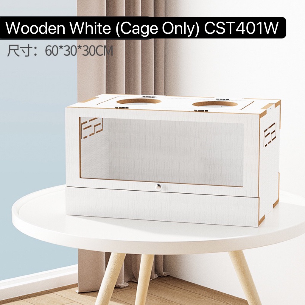 HAMSTER Hideout House Guinea Pig Cage Acrylic Chamber Habitat Brooder ...
