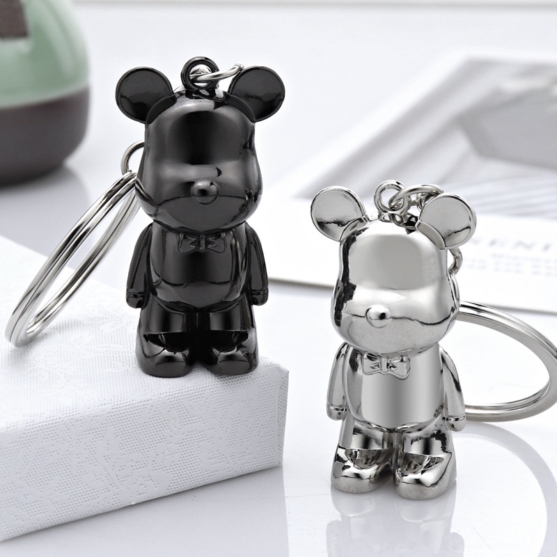 2023 New Alloy Bear Brick Keychain Bag Decoration Keychain Bearbrick ...