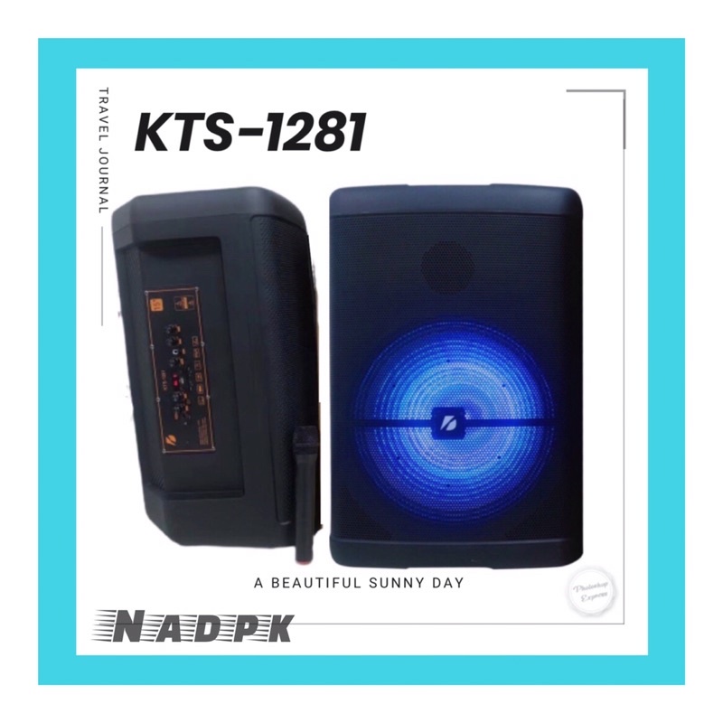 KTS-1281 15 inch portable subwoofer wireless bluetooth speaker with ...