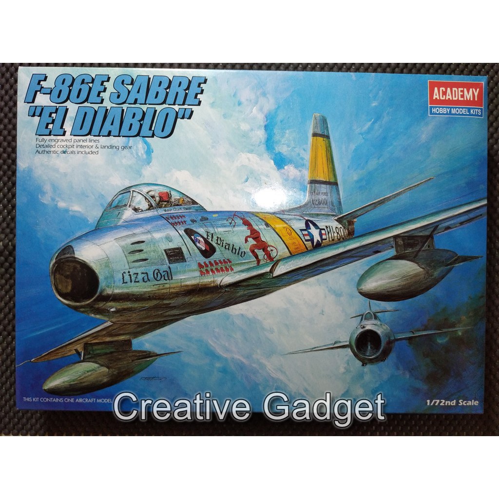 Us Fighter Aircraft F-86E Sabre - F86 El Diablo Sabrejet - Model kit ...