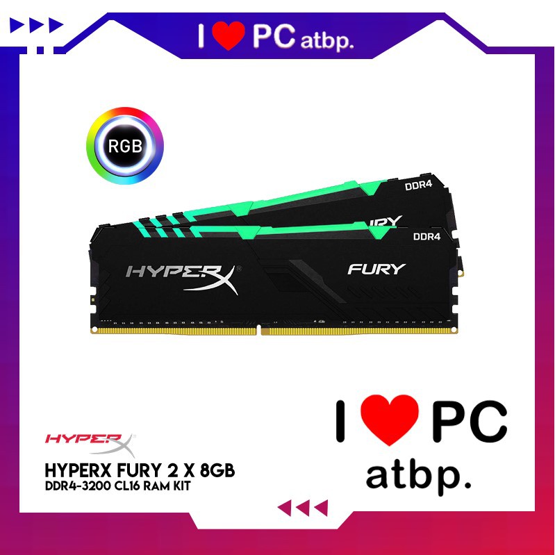 Kingston HyperX Fury RGB DDR4-3200 2x8GB RAM Kit (CL16, HX432C16FB3AK2/16) | Shopee Philippines