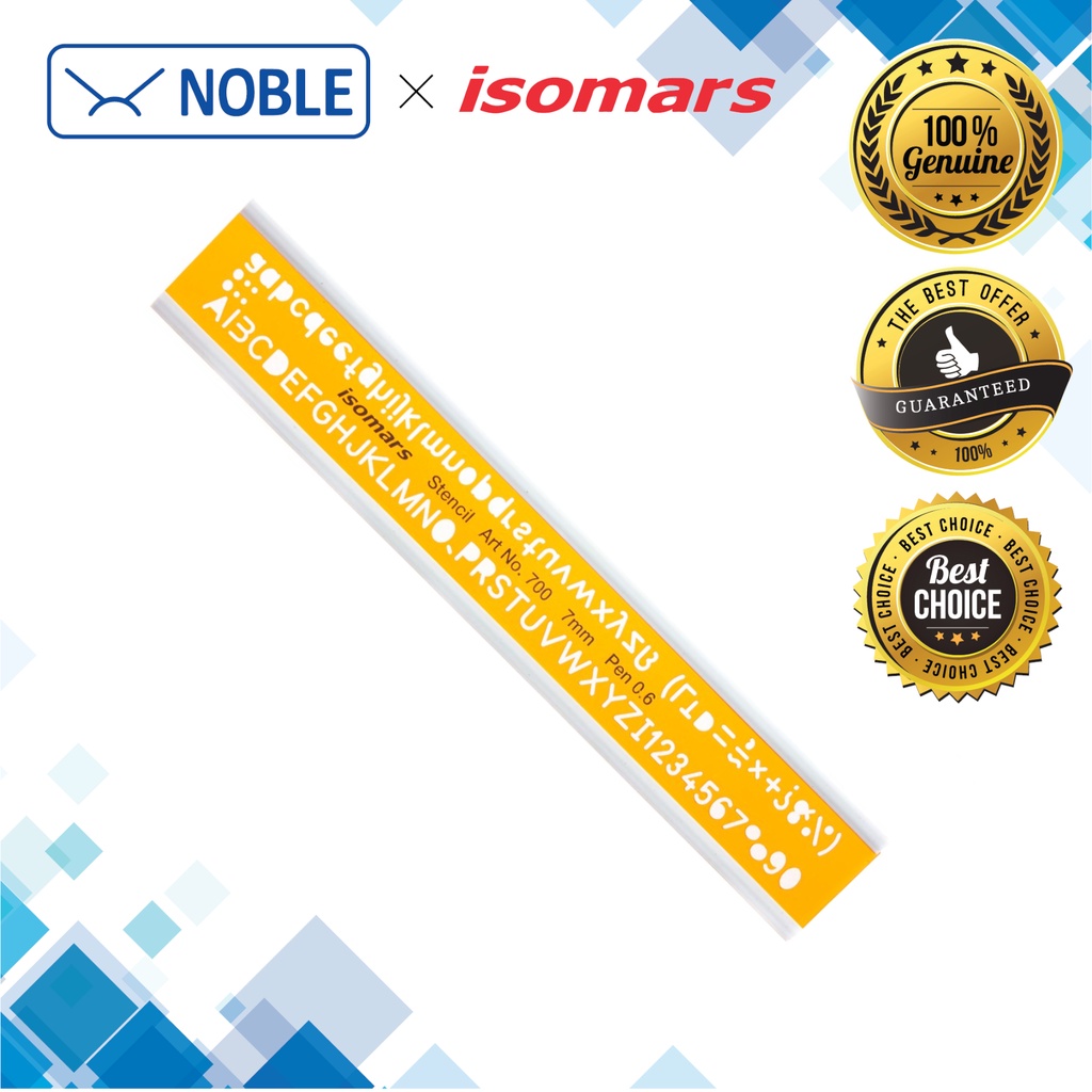 Isomars Lettering Stencil 700 (7mm) - H profile suitable for students ...