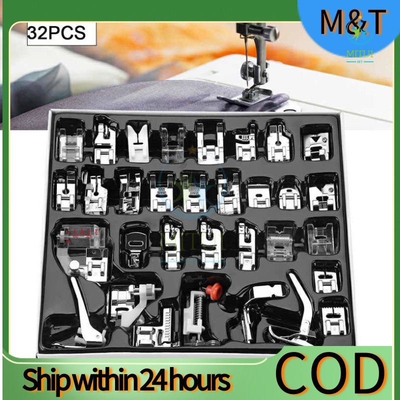 32PCS/SET Presser Foot Sew Accessories Presser Feet Kit Household Sewing Machine Parts | Shopee ...