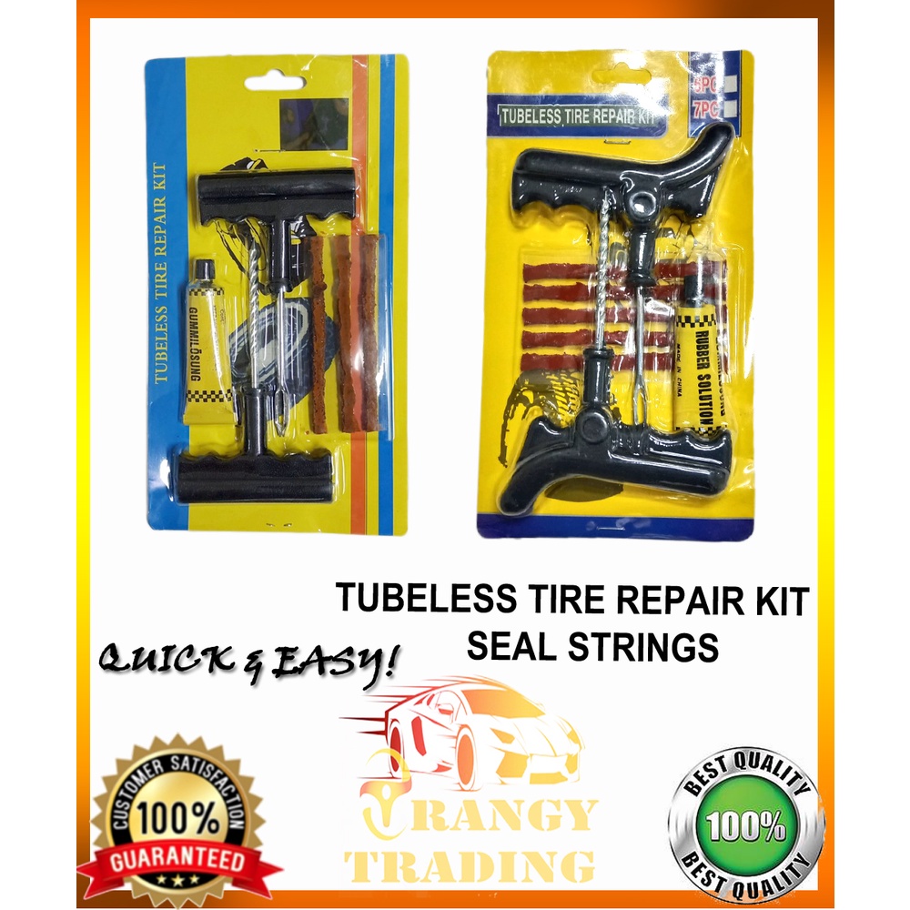 Tire Repair Kit Tool Kit for Tubeless Tires Motorcycles / Cars - Quick ...