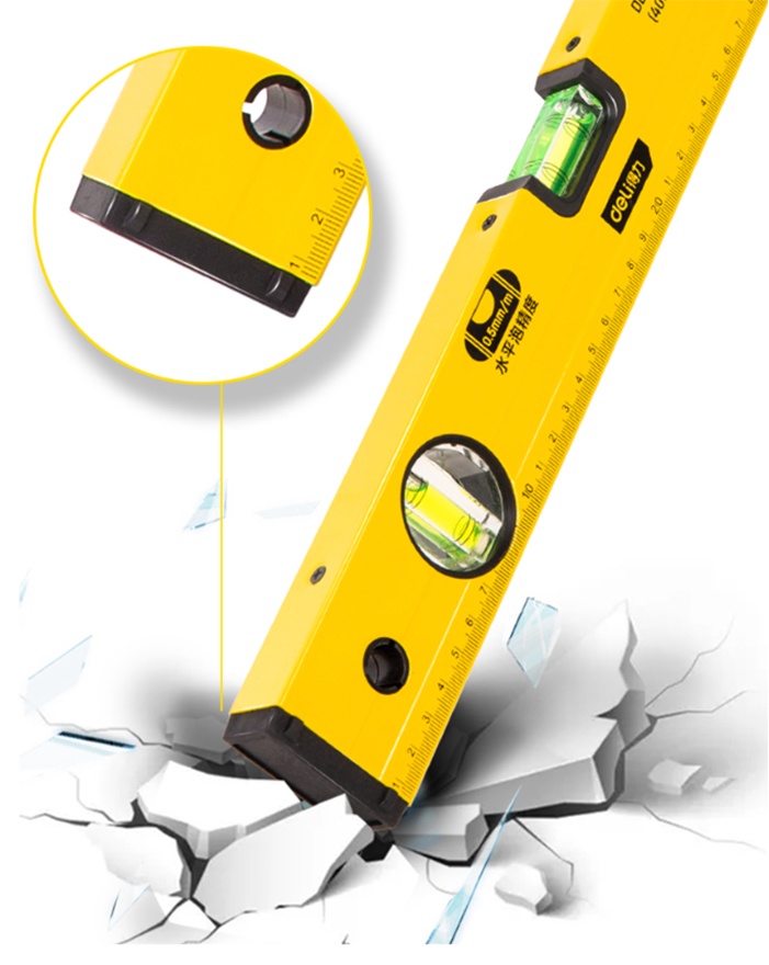 Deli 30-100CM Magnetic Level Bar Mini Spirit Level Bar with Magnet ...