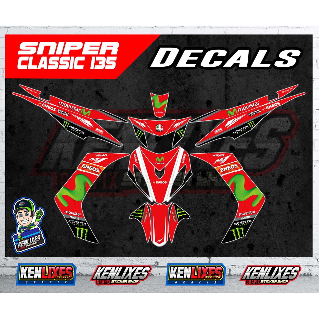 SNIPER 135 Classic Yamaha Full Decal Sticker Yamaha | Shopee Philippines