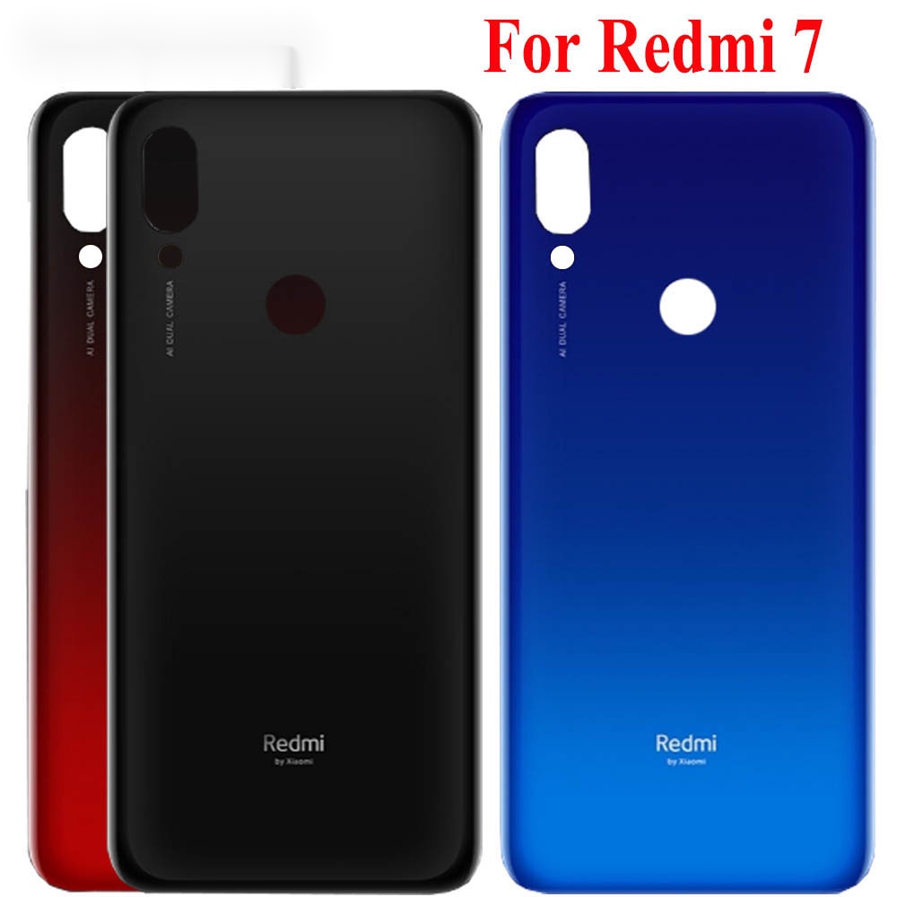 For Xiaomi Redmi 7 Back Battery Cover Rear Door Housing Case Panel ...