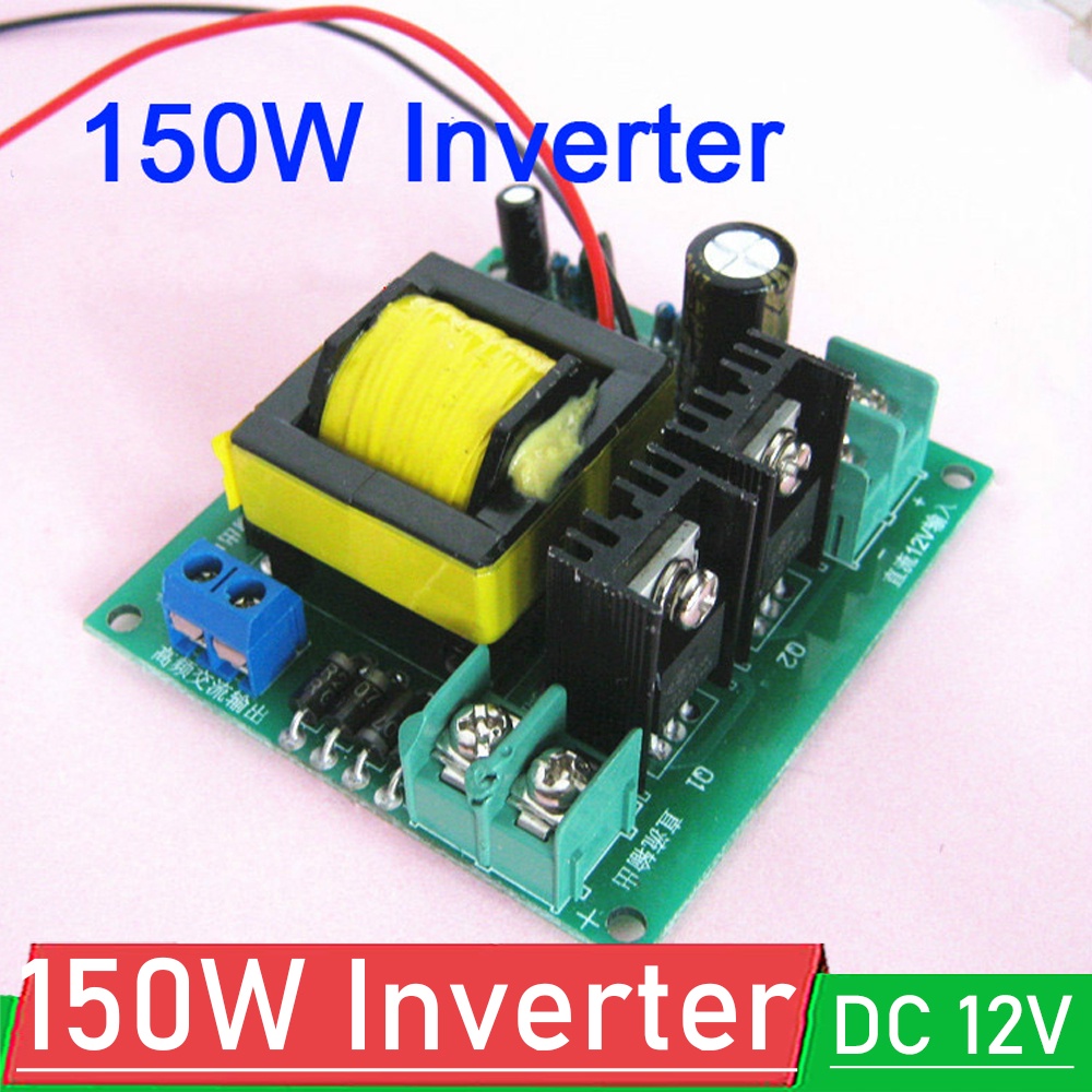 150W Inverter Transformer Converter Boost Input Voltage DC 12V to 110V ...