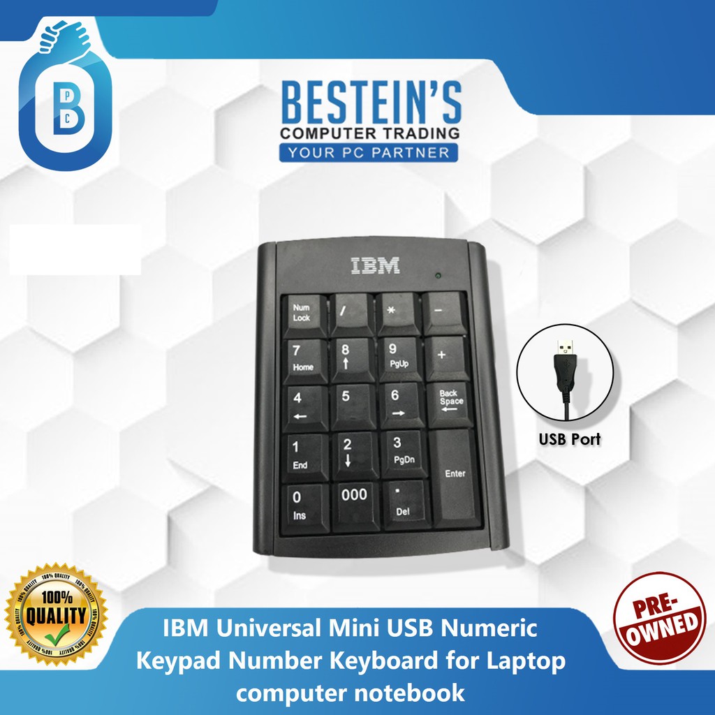 Ibm Universal Mini Usb Numeric Keypad Number Keyboard For Laptop