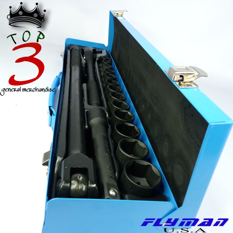Flyman USA 17 Pcs. 1/2 Drive Socket Set 6 Points (Hex Type) | Shopee ...
