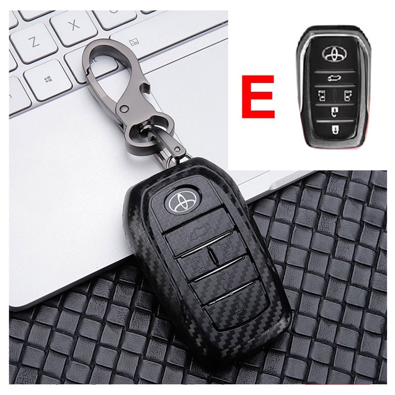 TOYOTA YARIS fortuner vios 2/3/4/5/6 keyless Carbon Fiber ABS Matte Car ...
