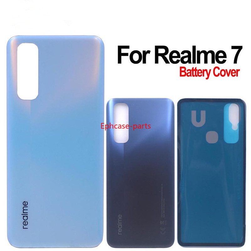 Epcph- 6.5"For Oppo Realme 7 Back Housing Back Cover Battery Case For ...