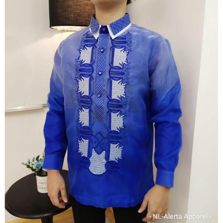 DOUBLE COLLAR BARONG PURE EMBROIDERED FOR MEN | Shopee Philippines