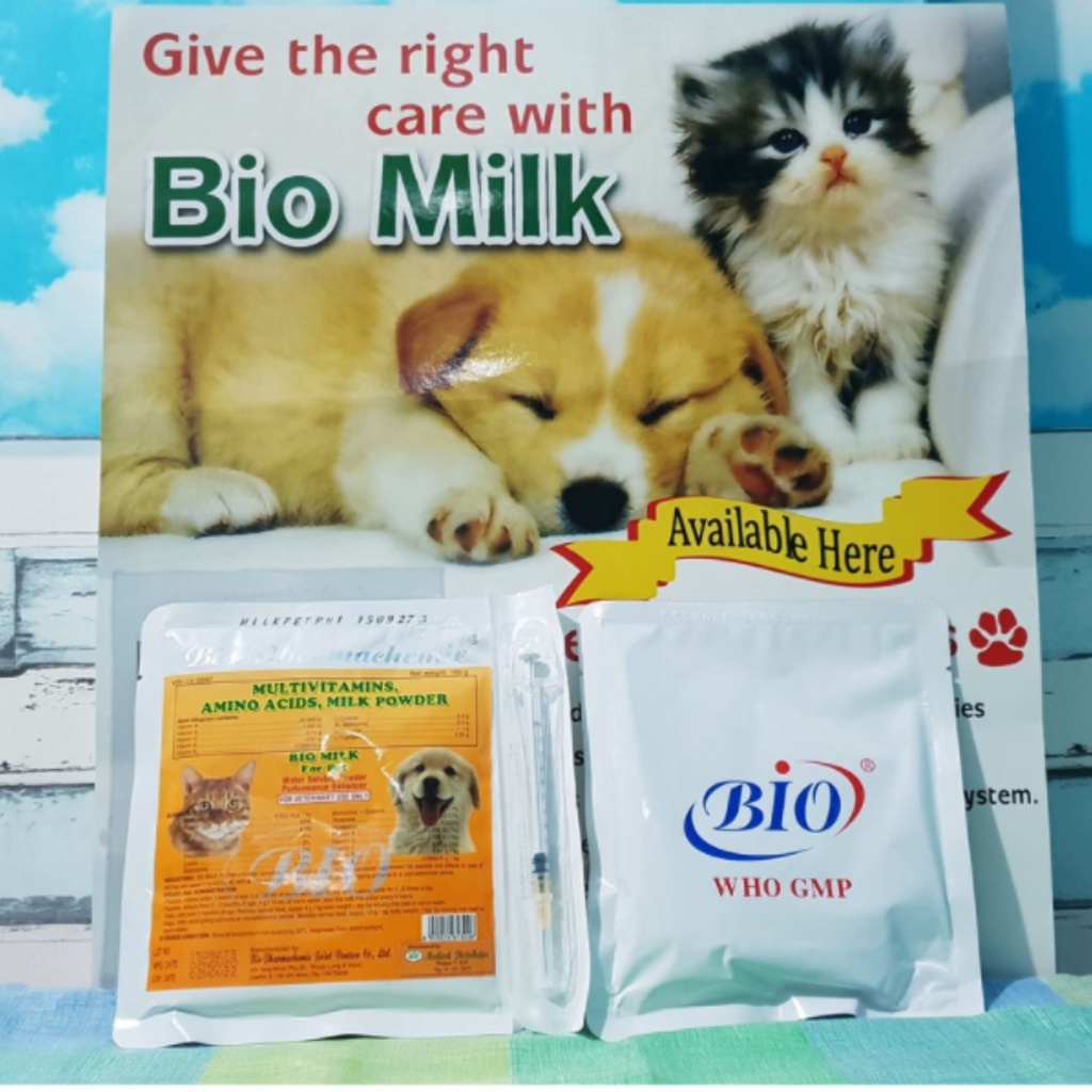 BIO MILK For Pet 100g with 1 FREE SYRINGE | Shopee Philippines