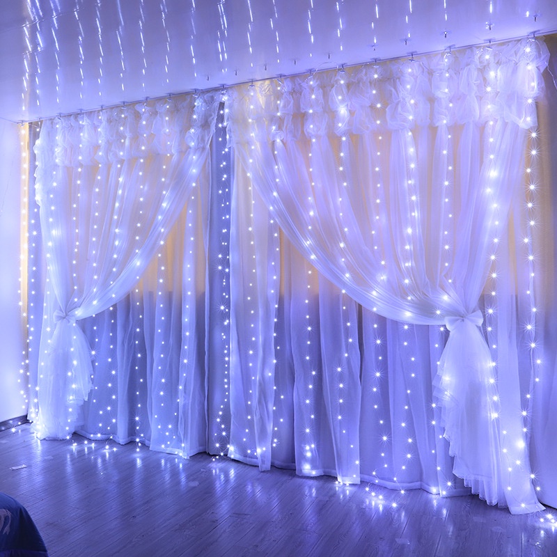 Curtain Light Outdoor Icicle Light Romantic Christmas Wedding ...