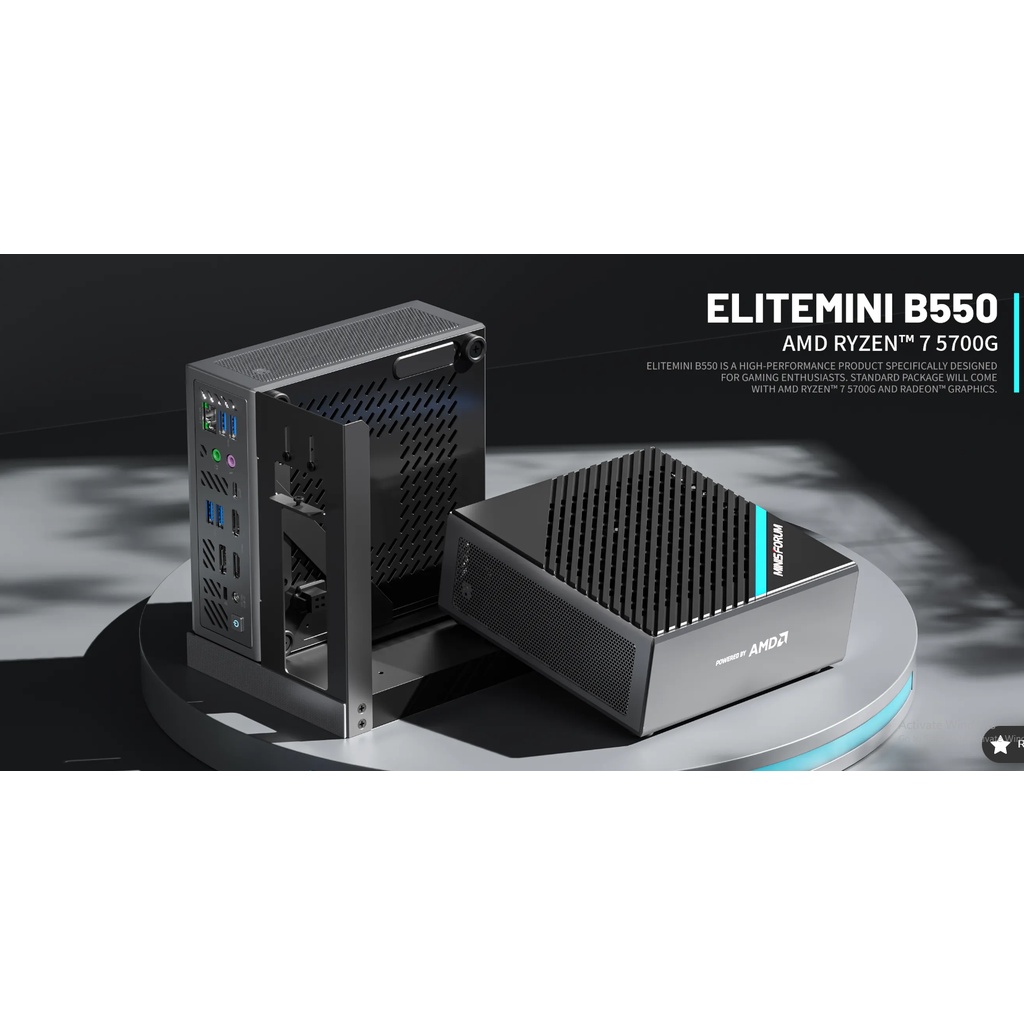 MinisForum Elitemini B550 AMD Ryzen7 5700G 8 Cores / 16 Threads ...