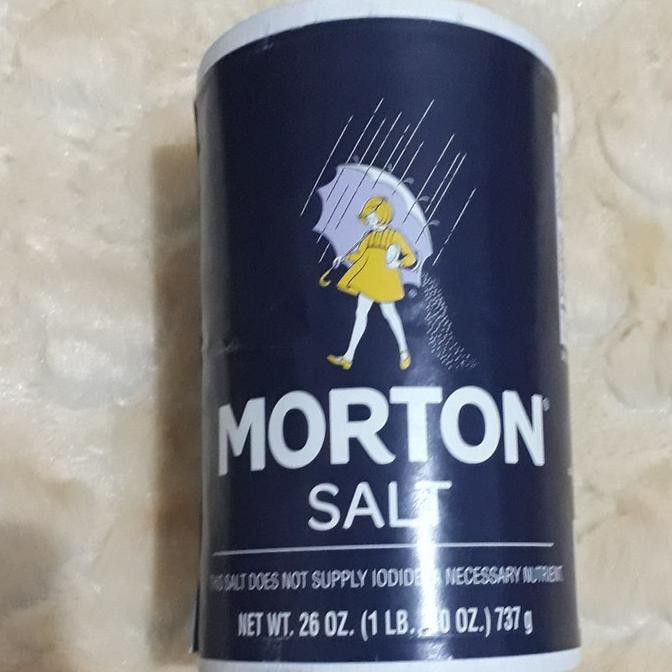 Monggo) Yodium Morton Salt Plain Non Iodized Salt 737g 26oz | Shopee ...