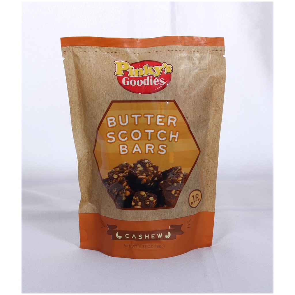 Pinky's Goodies Butterscotch Bars with Cashew (10s) | Shopee Philippines