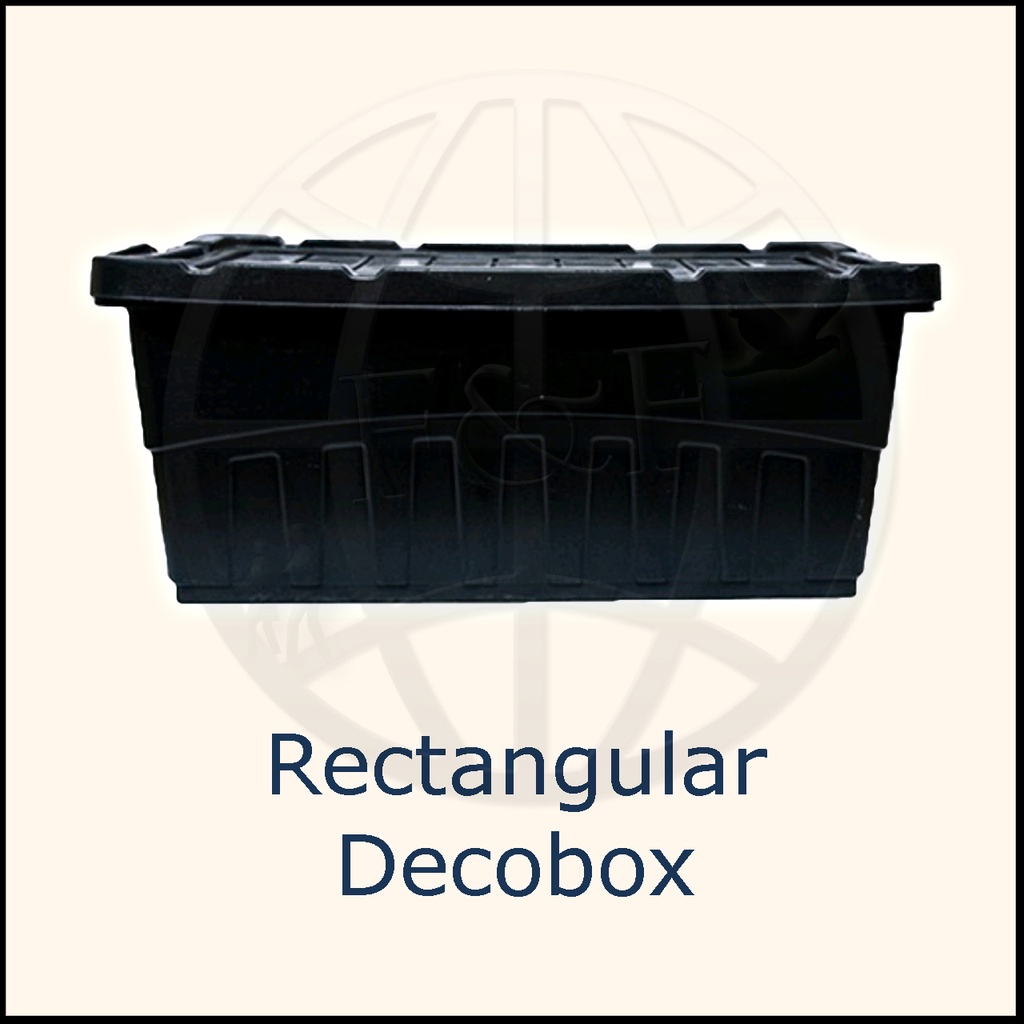 100L Decobox Rectangular Storage Box With Cover | Shopee Philippines
