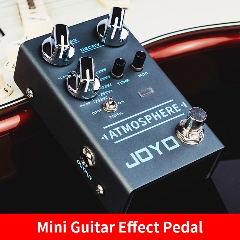JOYO R-14 ATMOSPHERE Reverb Guitar Pedal SPRING/CHURCH/PLATE/EKO-VERB ...