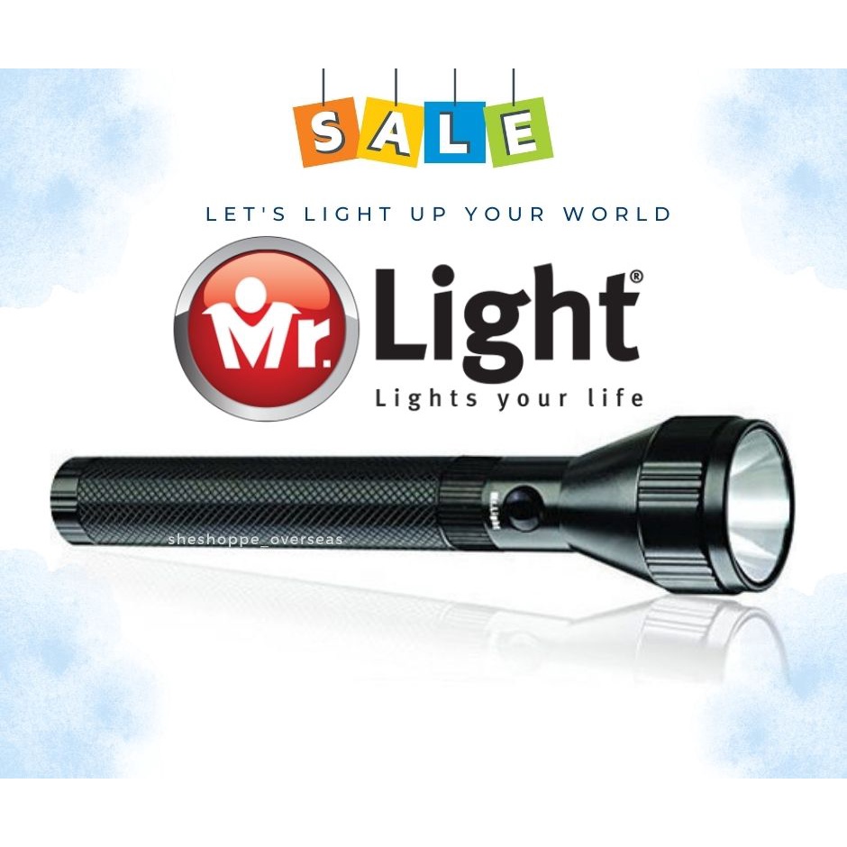 Mr.Light LED Flashlight 3in1 ( w/ BOX for SINGLE PURCHASE ) | Shopee ...