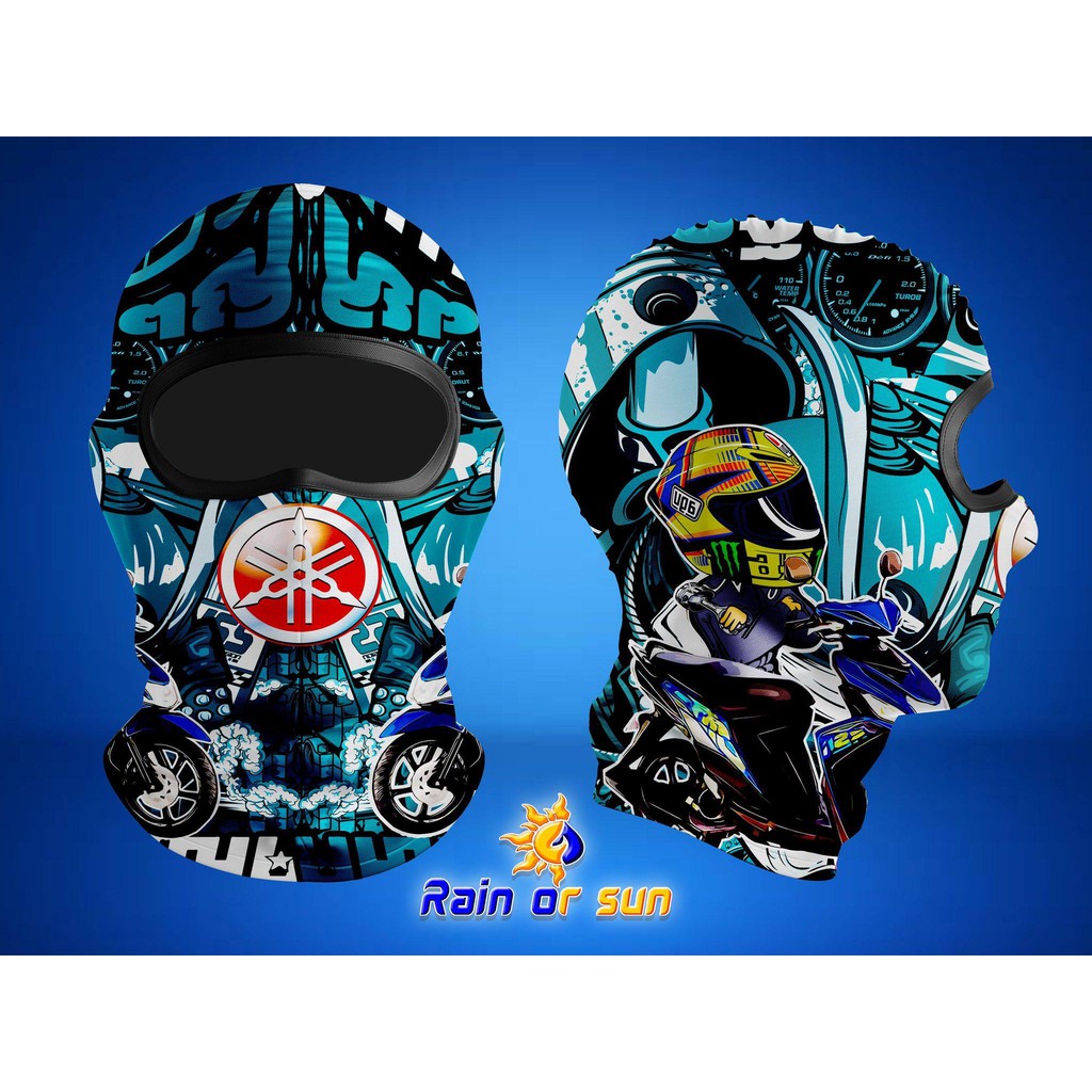 thai balaclava full mask nylon spandex full bonet motorcycle riders ...