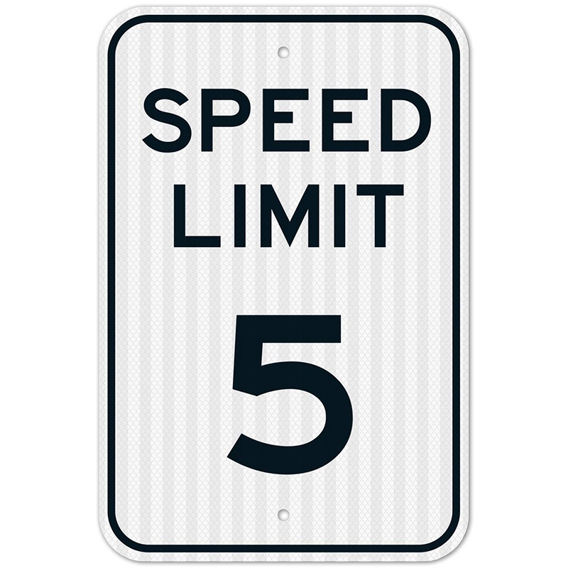 2020 Speed Limit 5 MPH Metal Tin Sign Road Street Caution Sign | Shopee ...