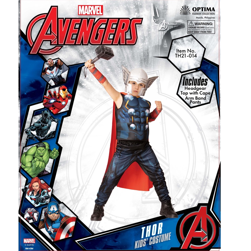 Marvel Avengers Thor Kids' Costume | Shopee Philippines