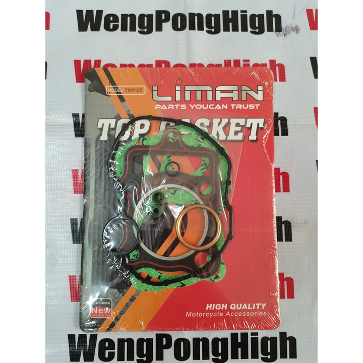 TOP OVERHAULING GASKET TMX125/CG125 WITH VALVE SEAL LIMAN BRAND ...